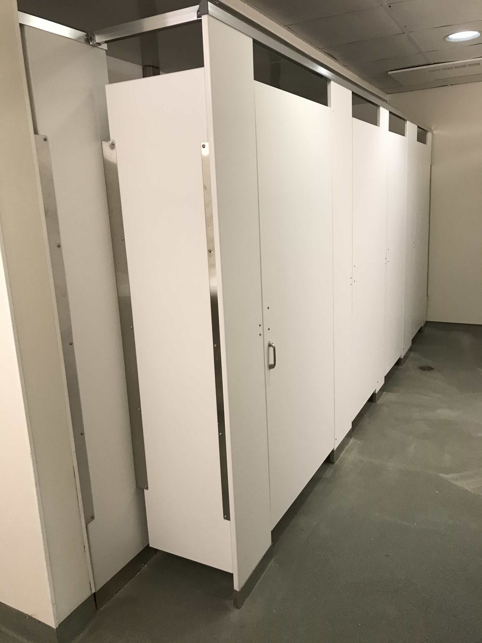 Install of Toilet Compartments - Northfield Mount Vernon